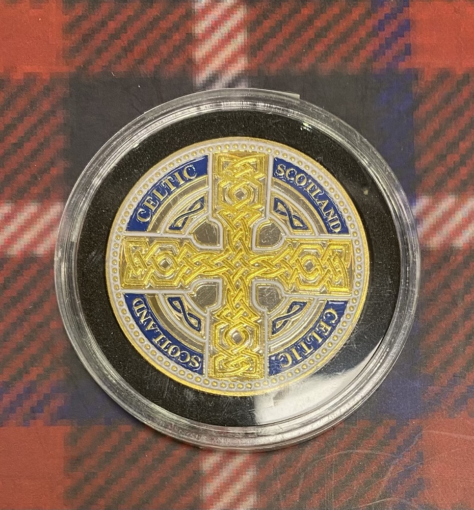 Coin – Gold and Silver Plated Celtic Cross