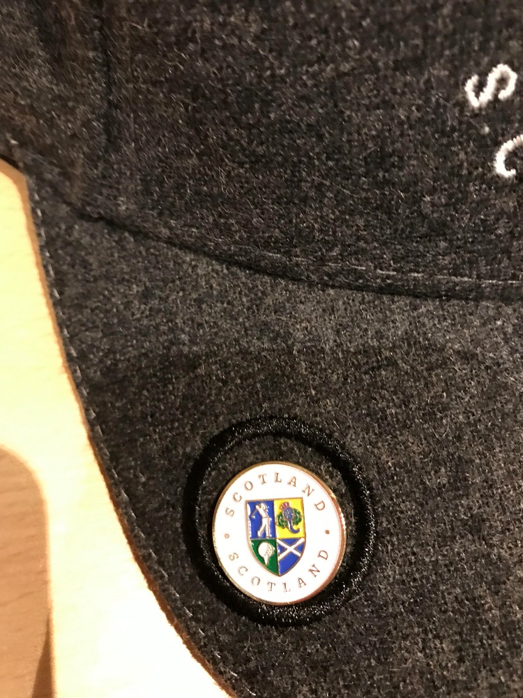 Hat - Baseball Cap Scotland Golf Shield Grey - Loch Ness Gifts